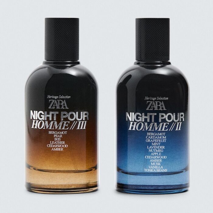 Zara Night Pour Homme II + III Infinite Heritage Selection EDP 100ml x2 ...